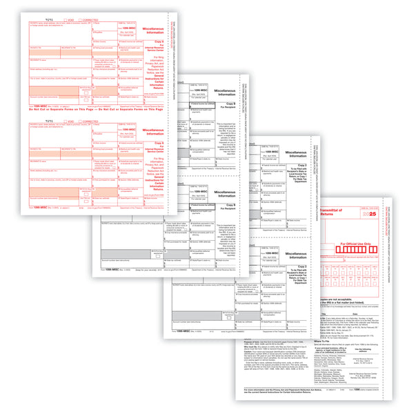1099-MISC Set, 4-Part, 6103 – W-2TaxForms.com