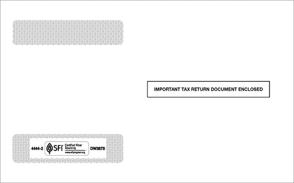 Double Window Envelope 44442 - Self Seal – W-2TaxForms.com